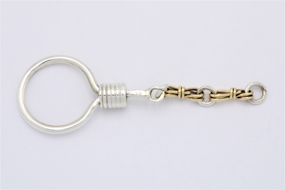 “Key chain IΙΙ” Key chain, silver and gold - Leondarakis