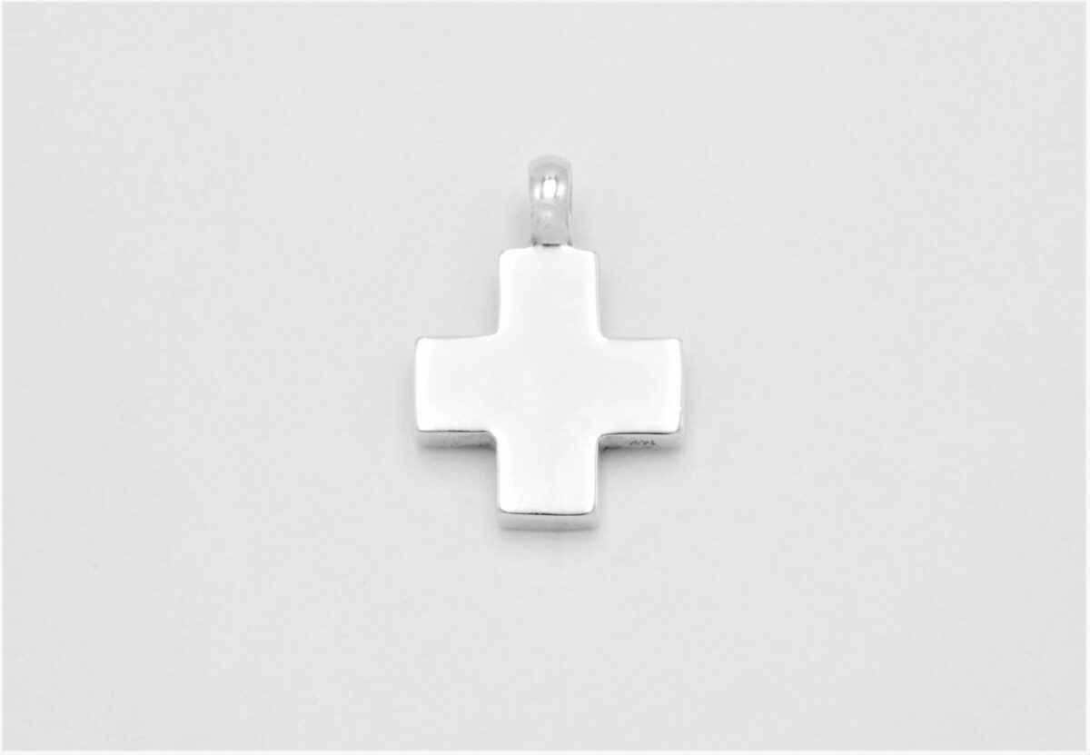 “Massive square” Cross white gold - Leondarakis