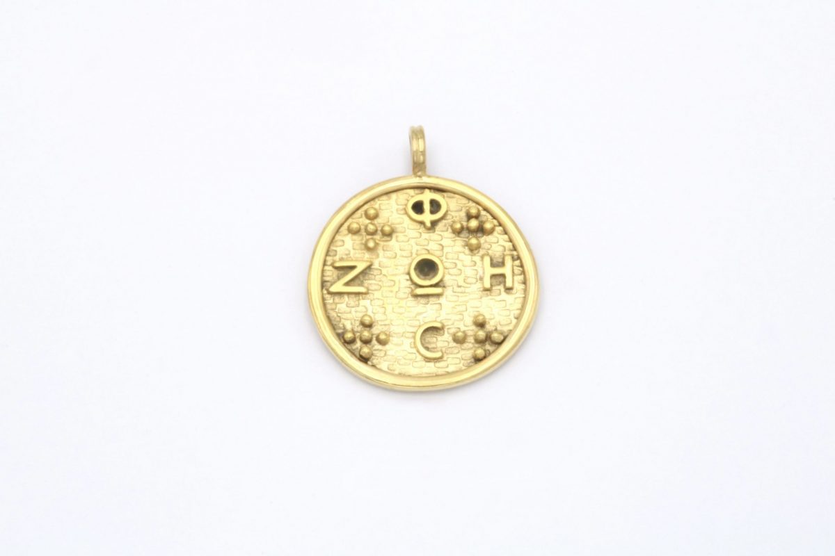 “FOS-ZOE” Pendant, gold - Leondarakis